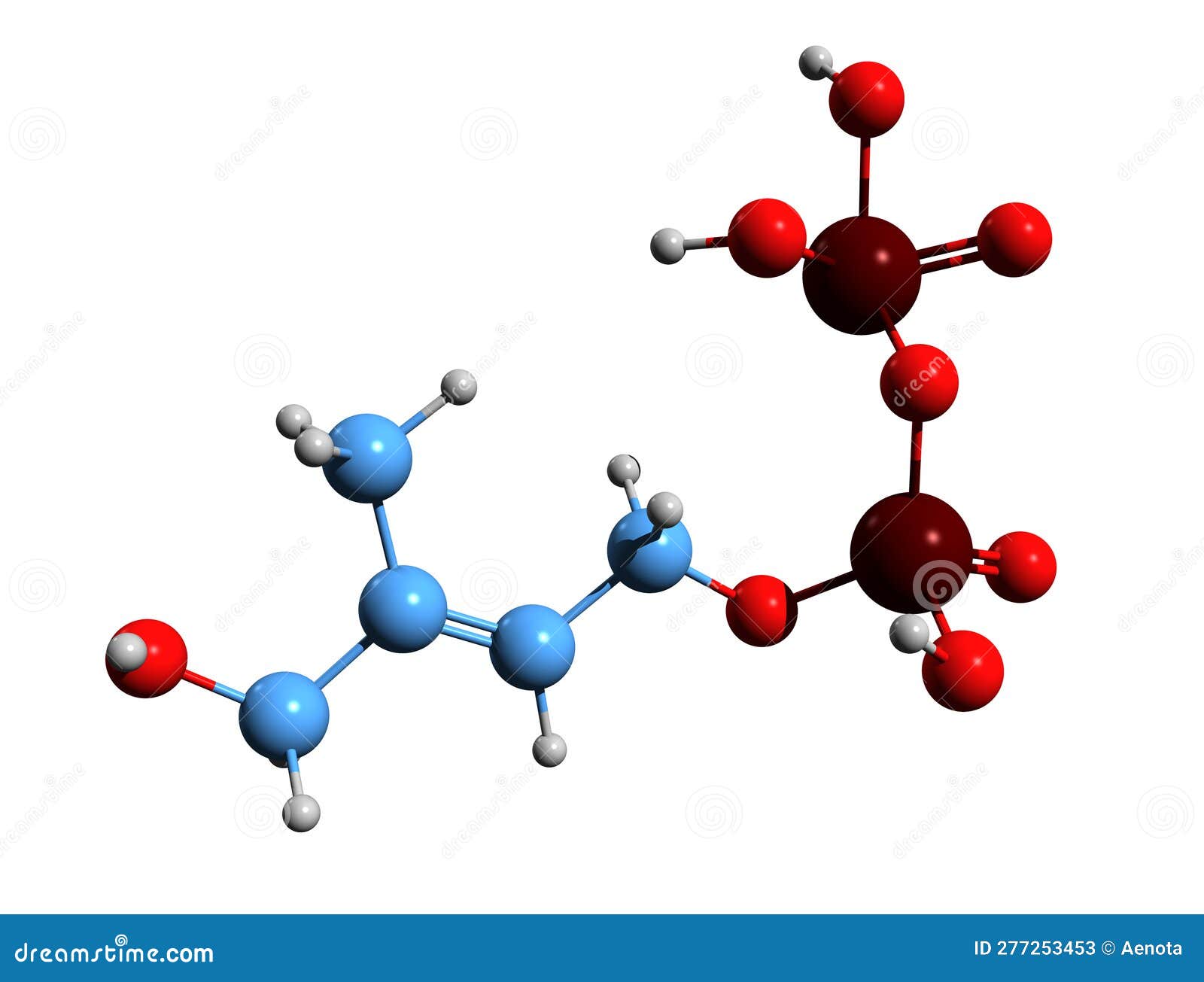 3D Image of HMBPP Skeletal Formula Stock Illustration - Illustration of ...