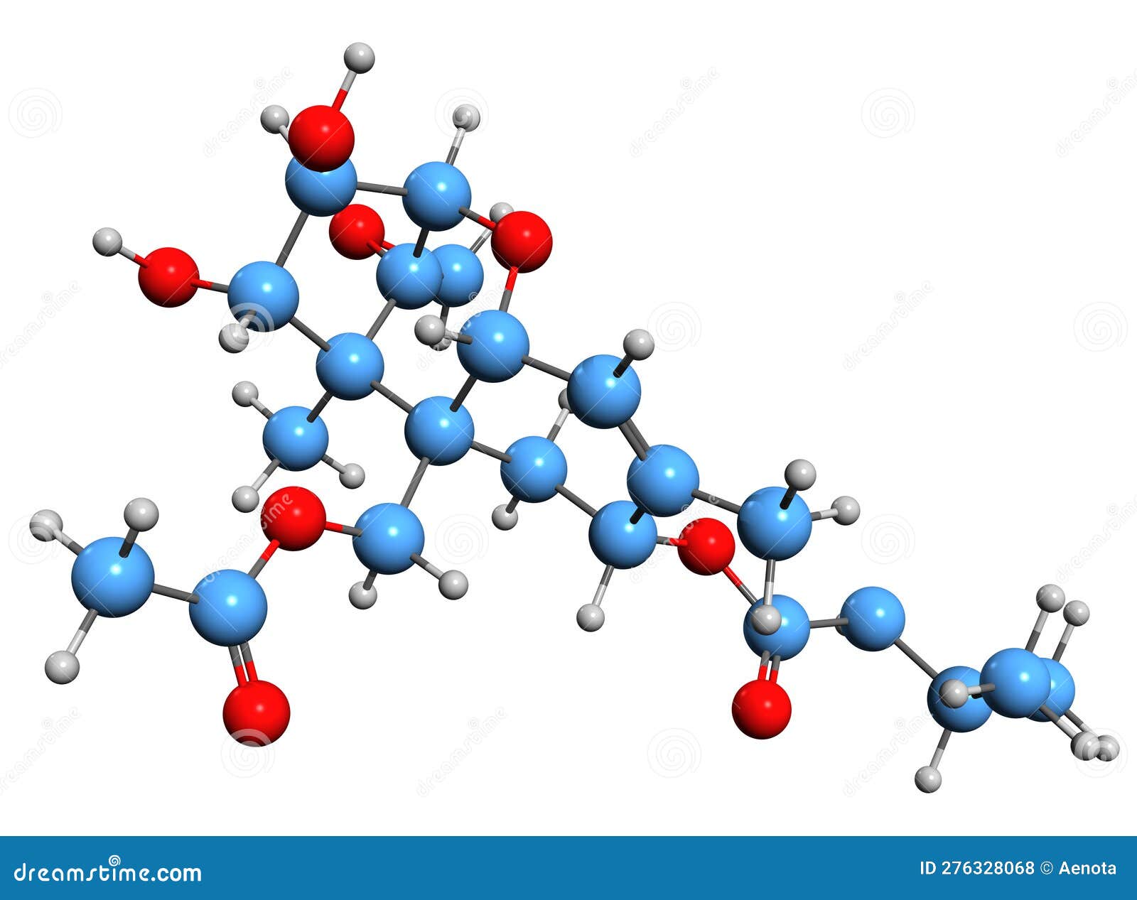 3D Image of HT2 Toxin Skeletal Formula Stock Illustration ...
