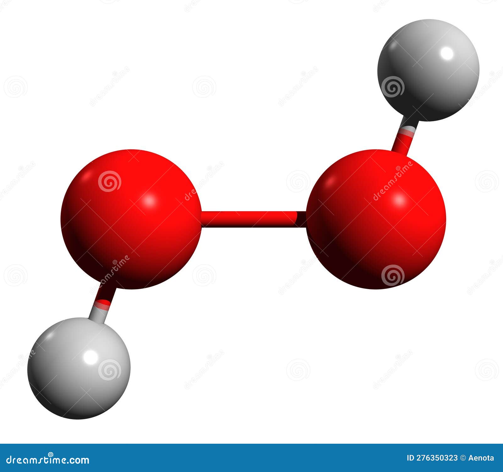 3D Image Of Hydrogen Peroxide Skeletal Formula | CartoonDealer.com ...
