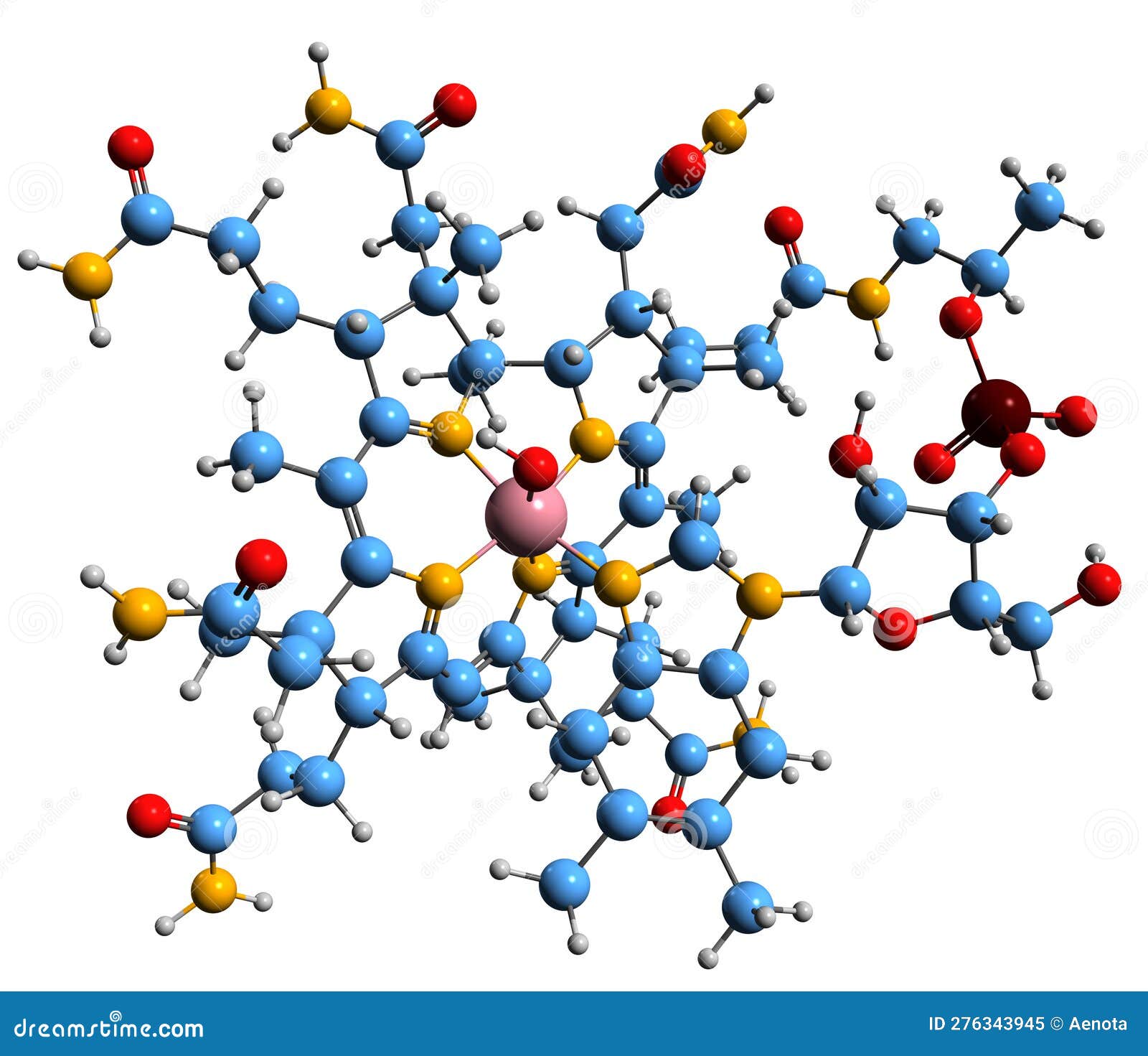 Hydroxocobalamin Molecular Structure, 3d Model Molecule, Vitamin B12a ...