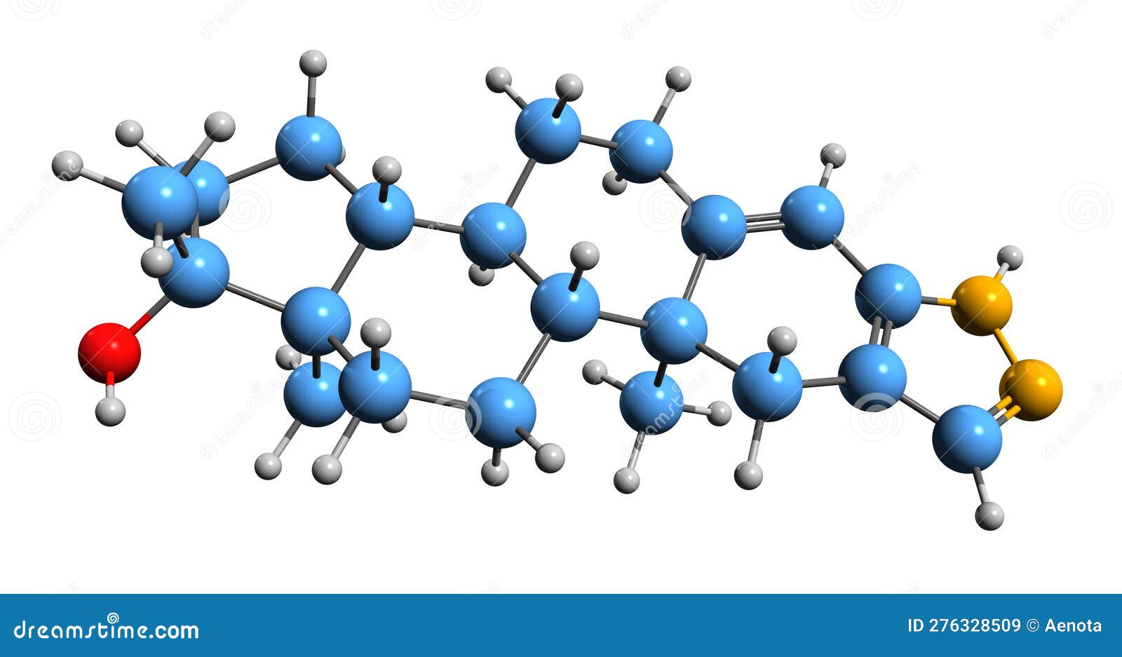 Stanozolol Anabolic Steroid Drug, Chemical Structure. Skeletal Formula ...