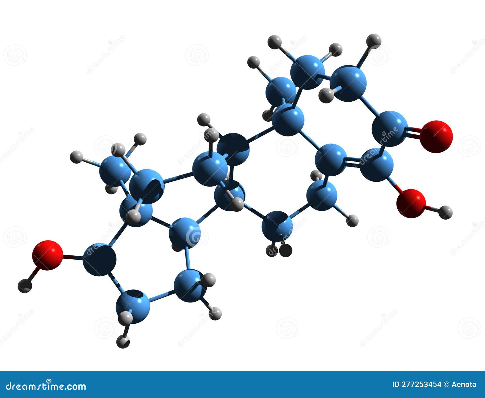3D Image of 4-Hydroxytestosterone Skeletal Formula Stock Illustration ...