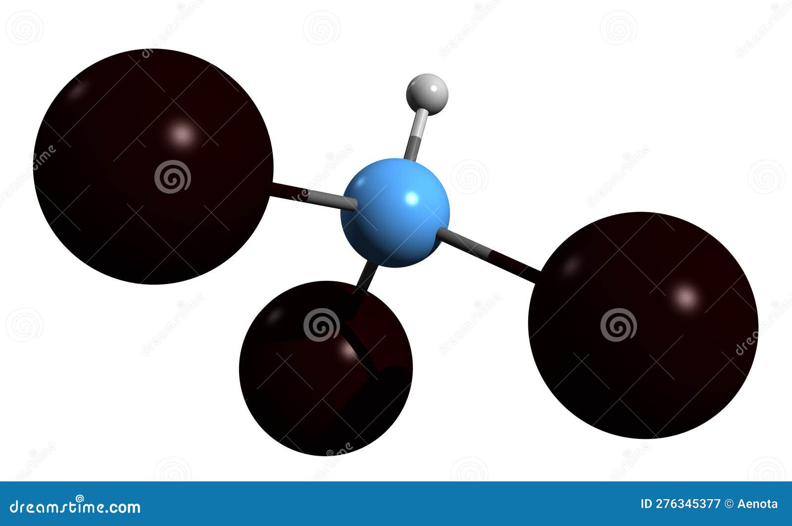 3D Image of Iodoform Skeletal Formula Stock Illustration - Illustration ...