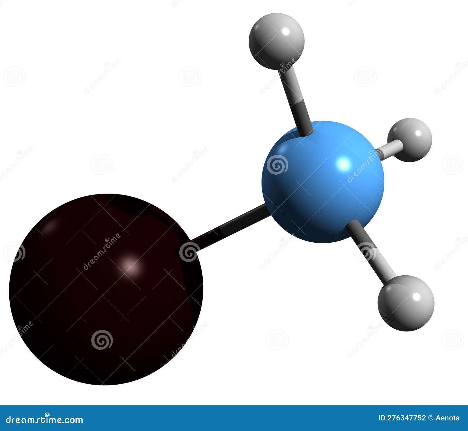 3D Image of Iodomethane Skeletal Formula Stock Illustration ...