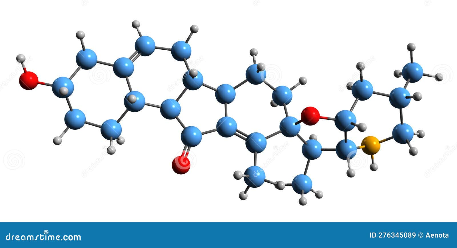 3D Image of Jervine Skeletal Formula Stock Illustration - Illustration ...