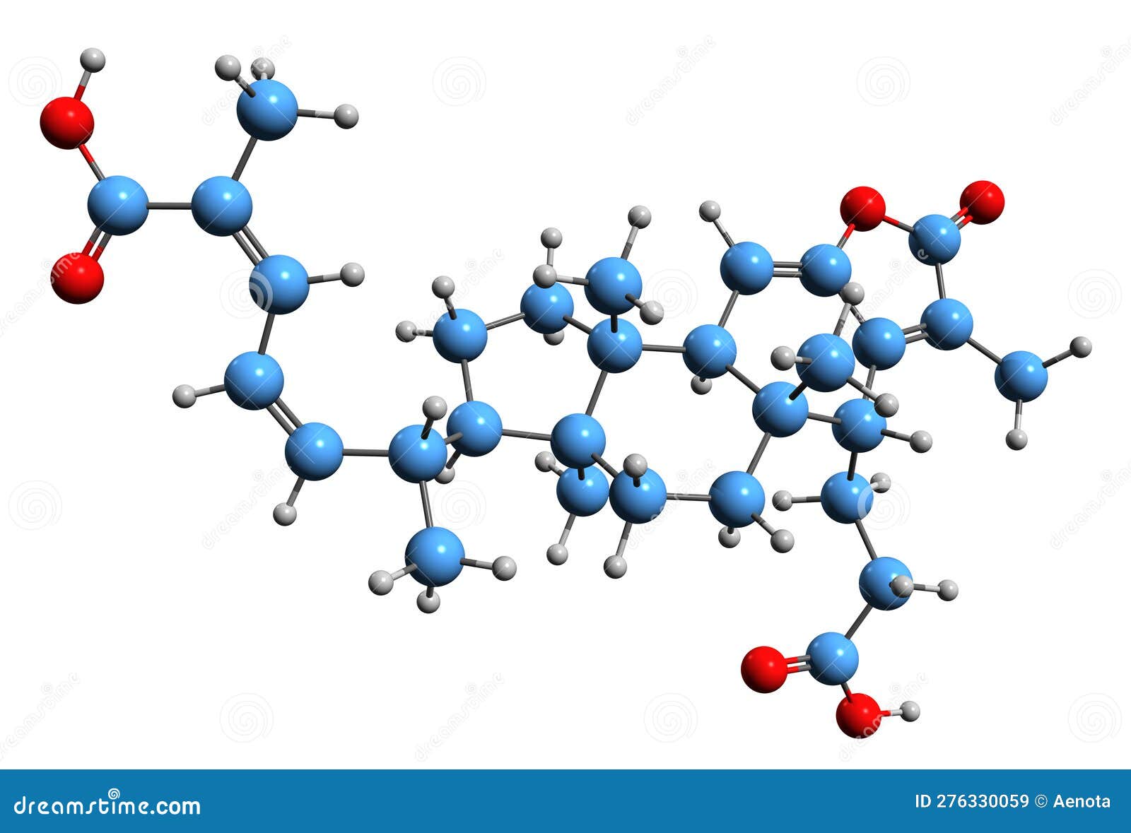 3D Image of Lepidolide Skeletal Formula Stock Illustration ...