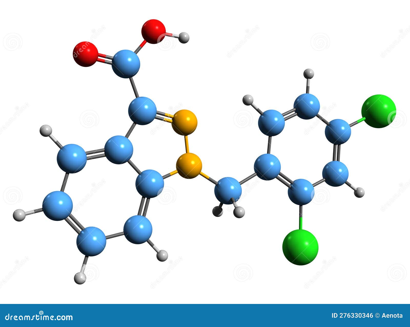 Indazole Molecular Structure, 3d Model Molecule, Isoindazole ...