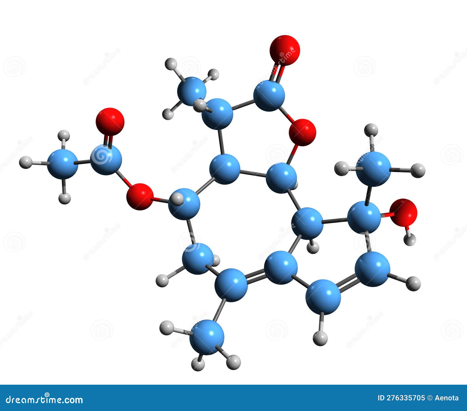 3D Image Of Azulene Skeletal Formula | CartoonDealer.com #276341536