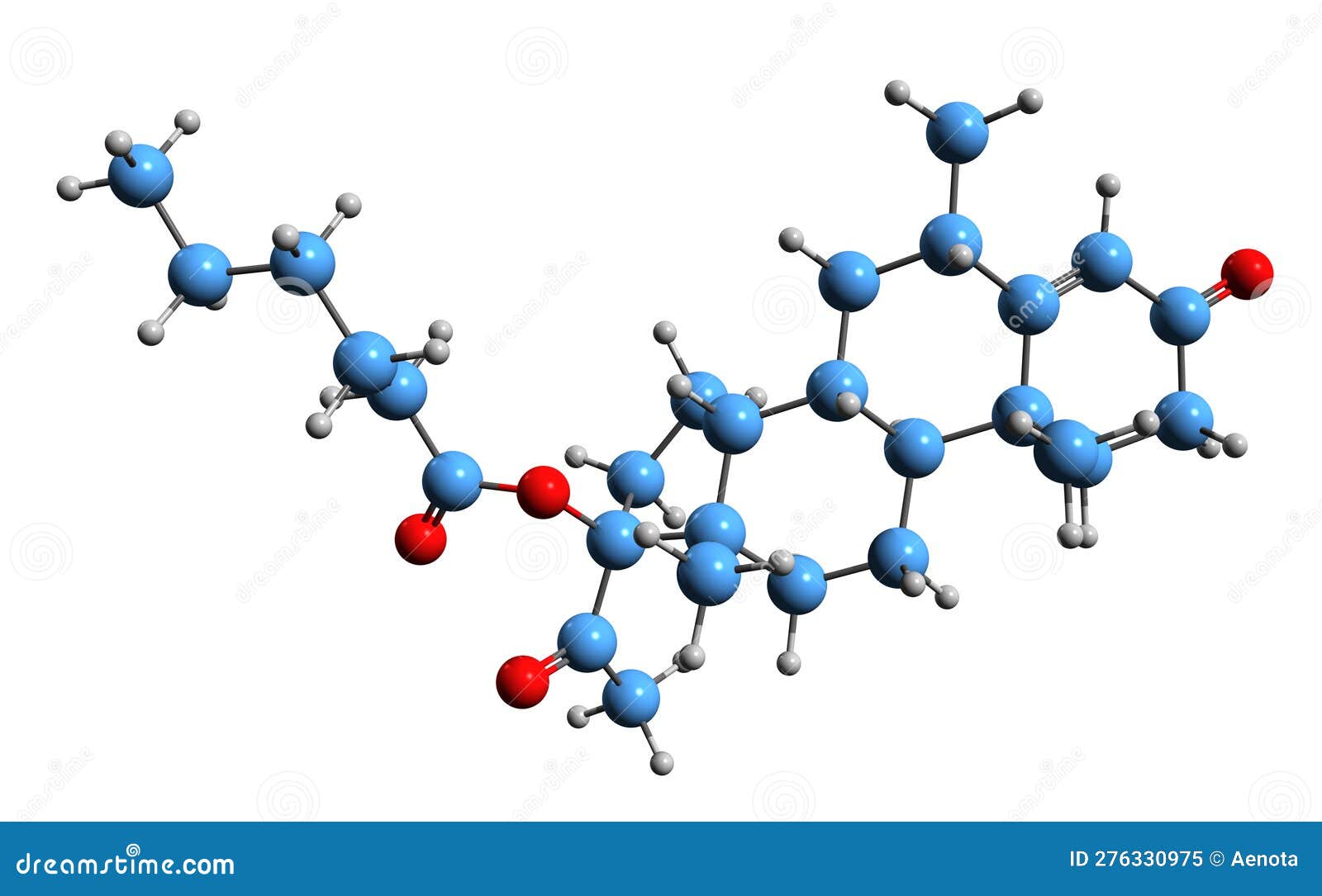 3D Image of Medroxyprogesterone Caproate Skeletal Formula Stock ...
