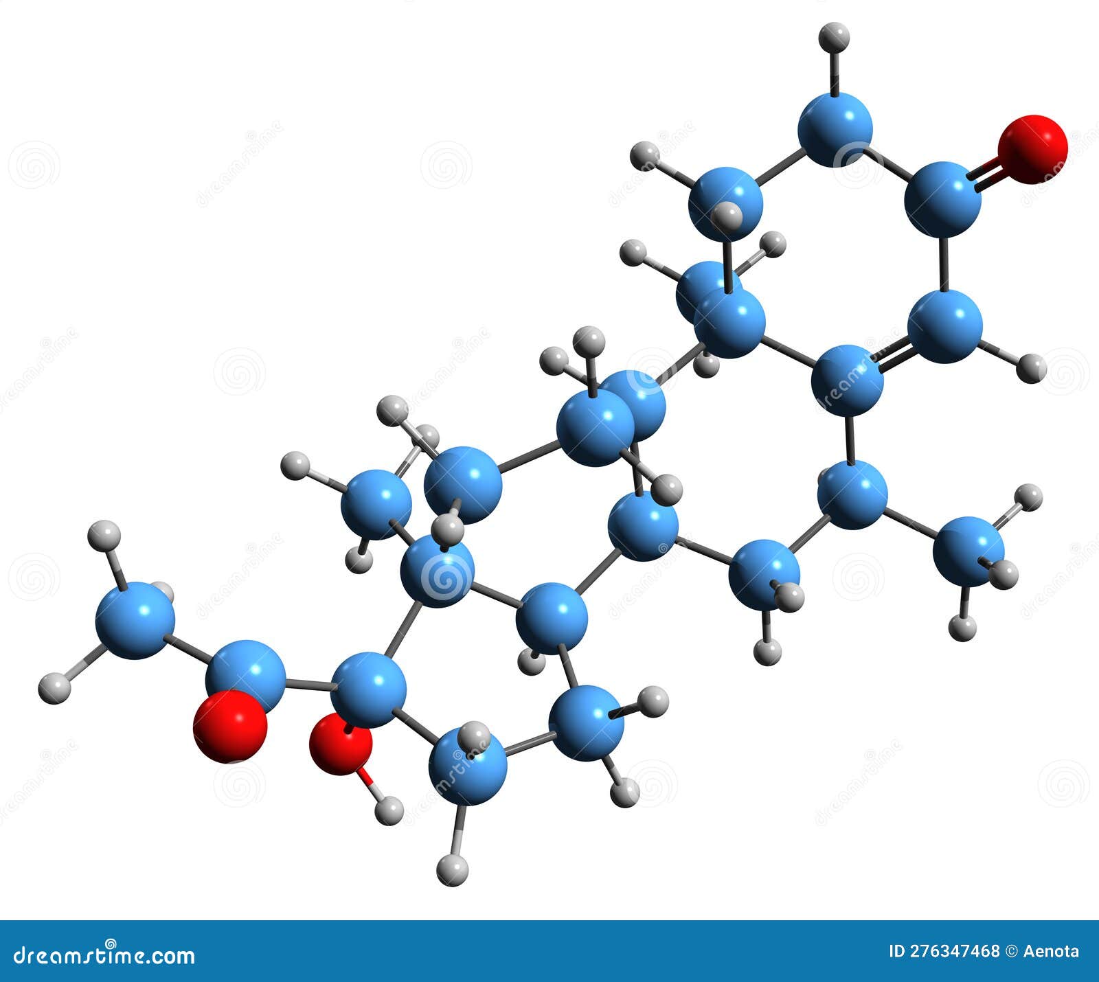 Medroxyprogesterone Acetate Molecule, Molecular Structures, Progestins ...
