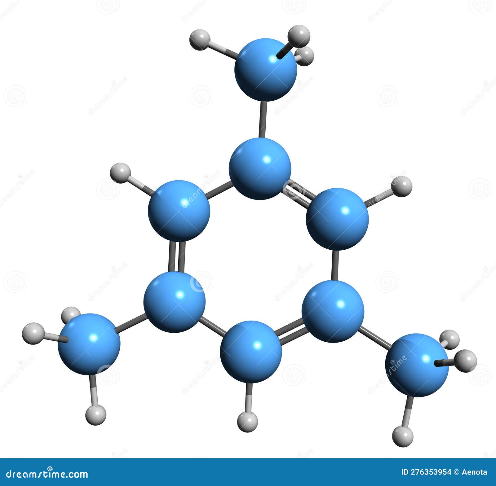 3D Image Of Methyl Violet Skeletal Formula Royalty-Free Stock ...