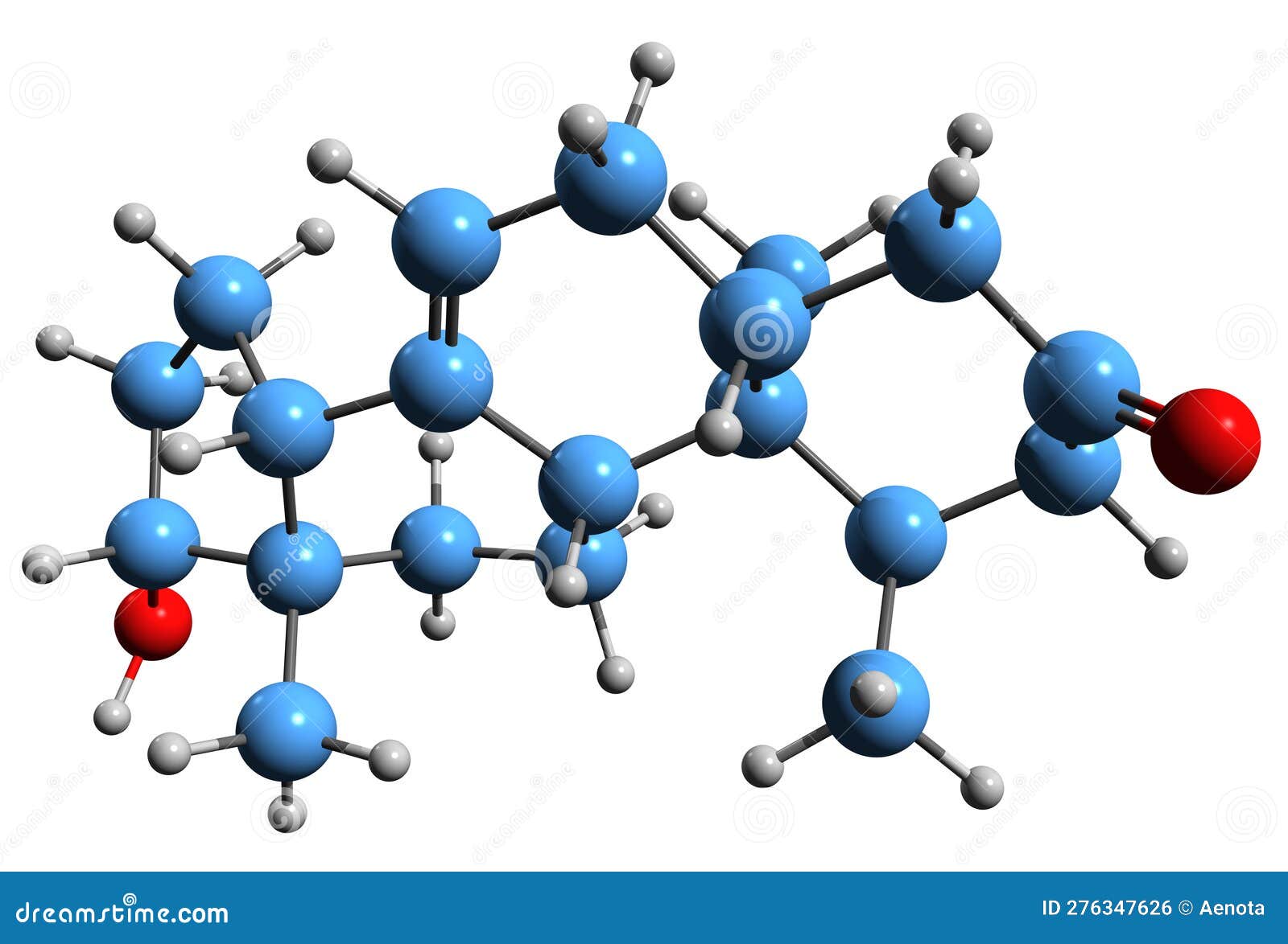 3D Image of Mesterolone Skeletal Formula Stock Illustration ...