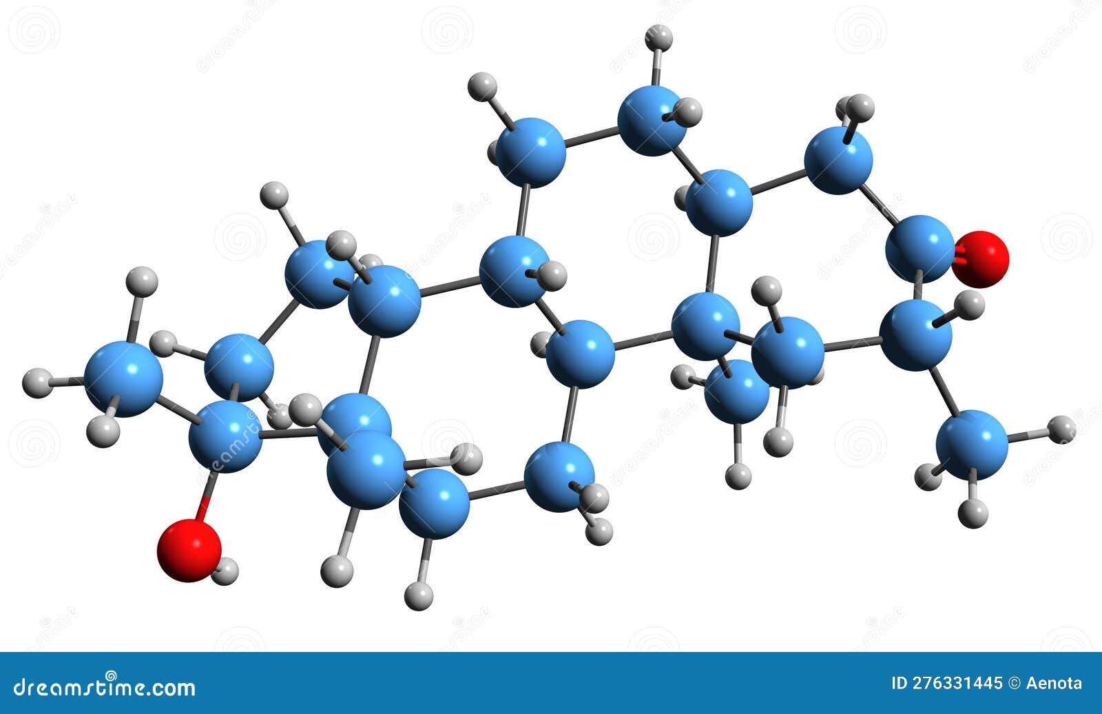 3D Image of Methasterone Skeletal Formula Stock Illustration ...