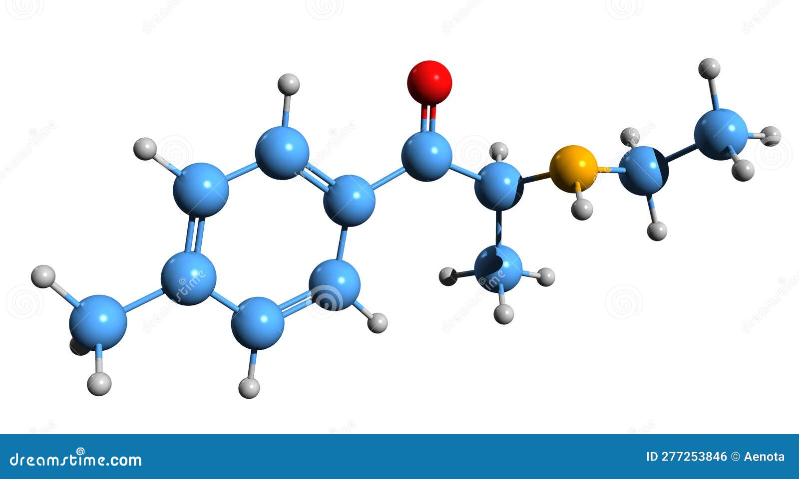 3D Image Of 4-Methylethcathinone Skeletal Formula Stock Photography ...