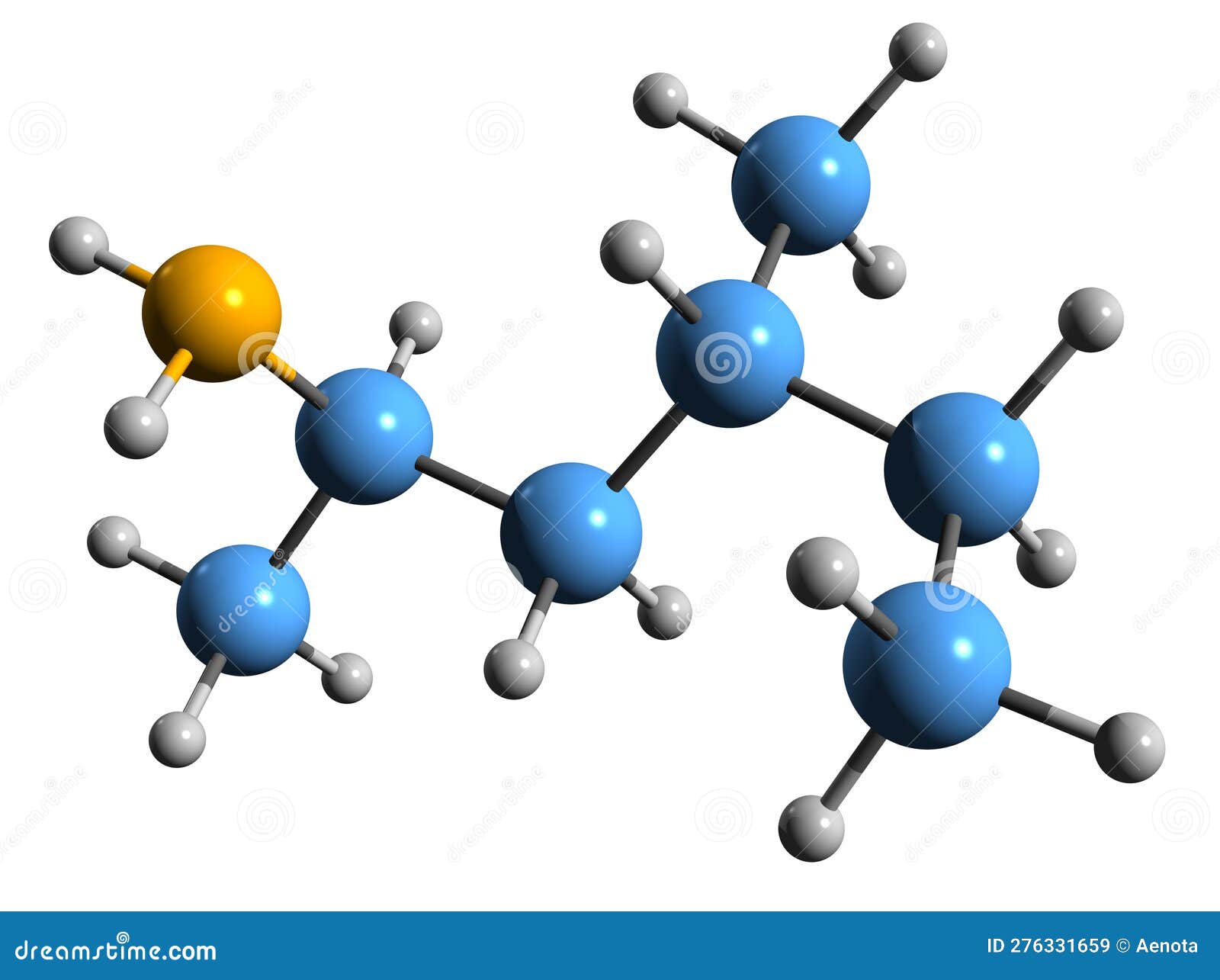 Methylhexanamine, Methylhexamine, Dimethylamylamine, DMAA Molecule. It ...