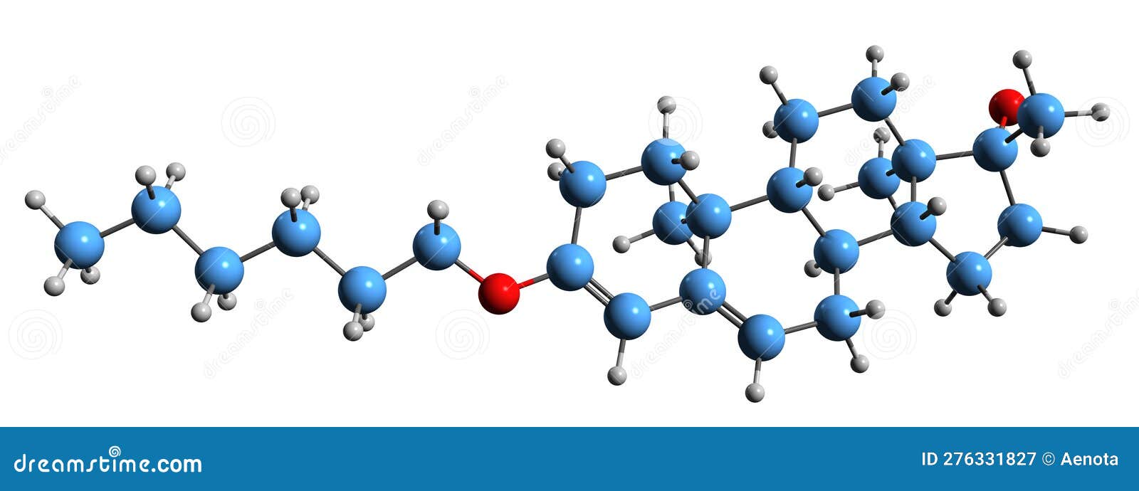3D Image Of Hexyl Pentanoate Skeletal Formula Royalty-Free Stock ...