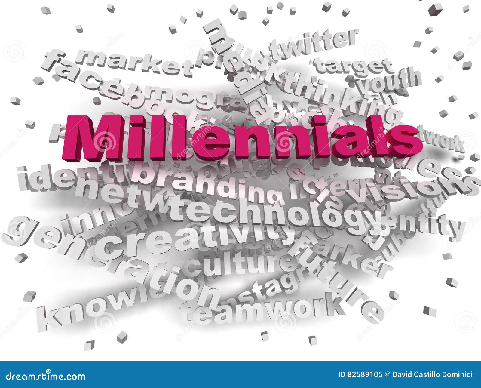 Millennials Word Cloud Social Concept Collage Background Royalty-Free ...