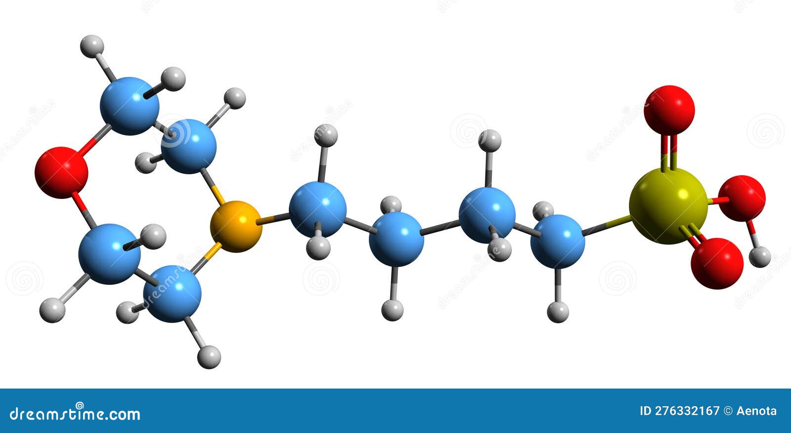 3D Image of MOBS Skeletal Formula Stock Illustration - Illustration of ...