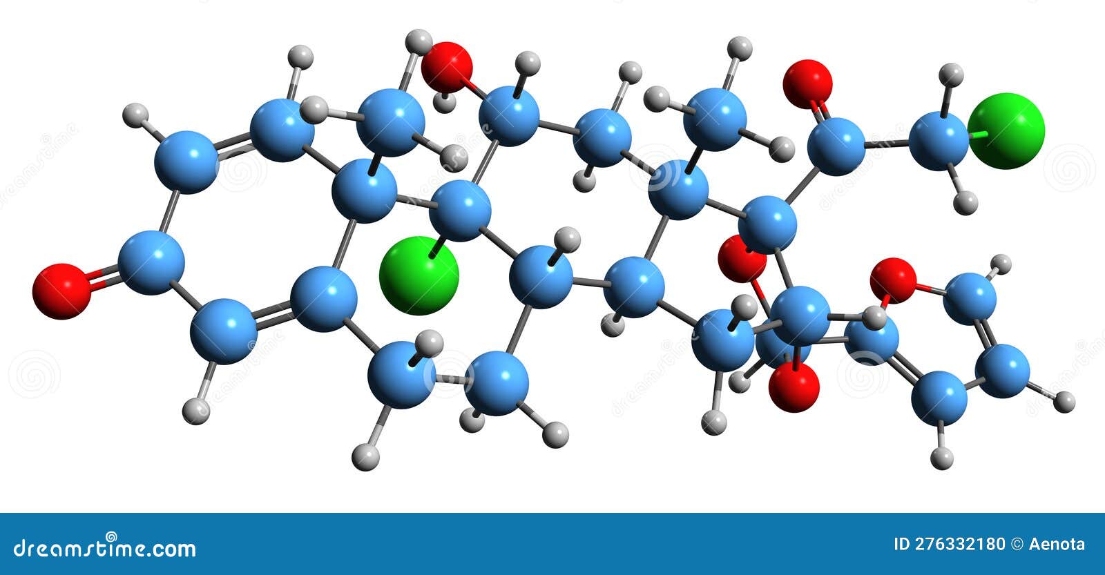 Mometasone Furoate Steroid Drug Molecule Prodrug Of Mometasone 3d
