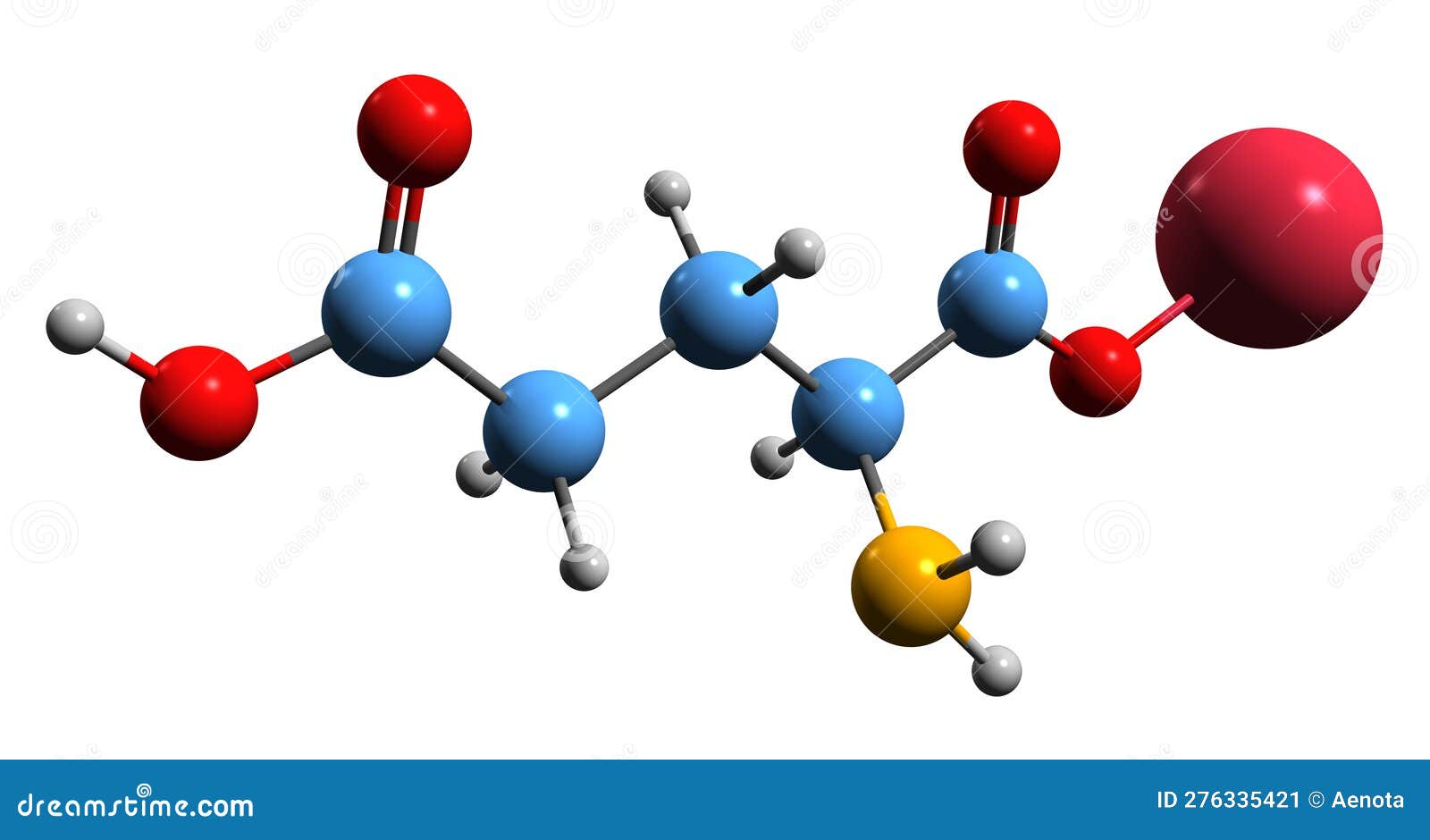 3D Image of Monosodium Glutamate Skeletal Formula Stock Illustration ... 3D Image of Monosodium Glutamate Skeletal Formula Stock Illustration ...