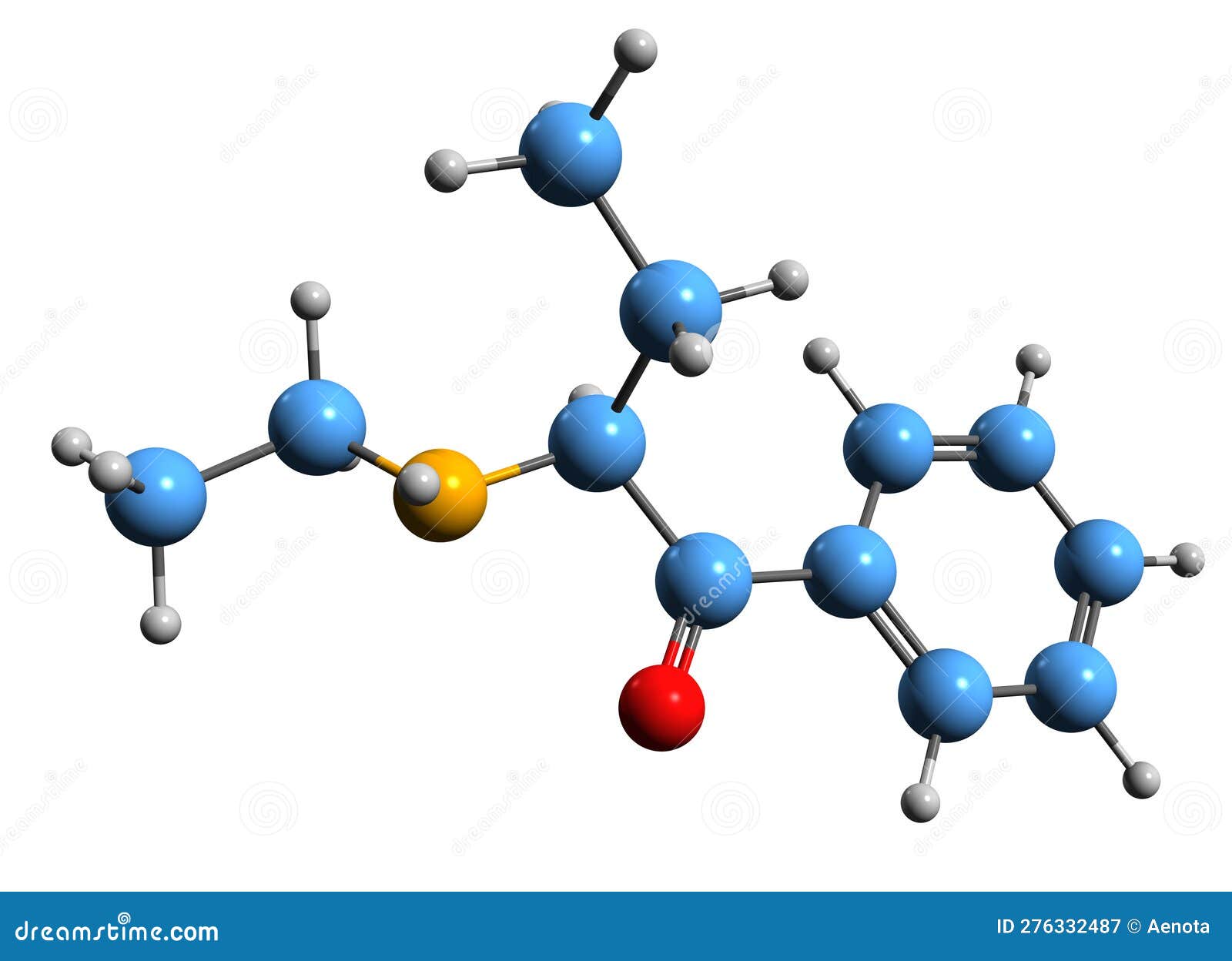 3D Image Of Cathinone Skeletal Formula Stock Photo | CartoonDealer.com ...
