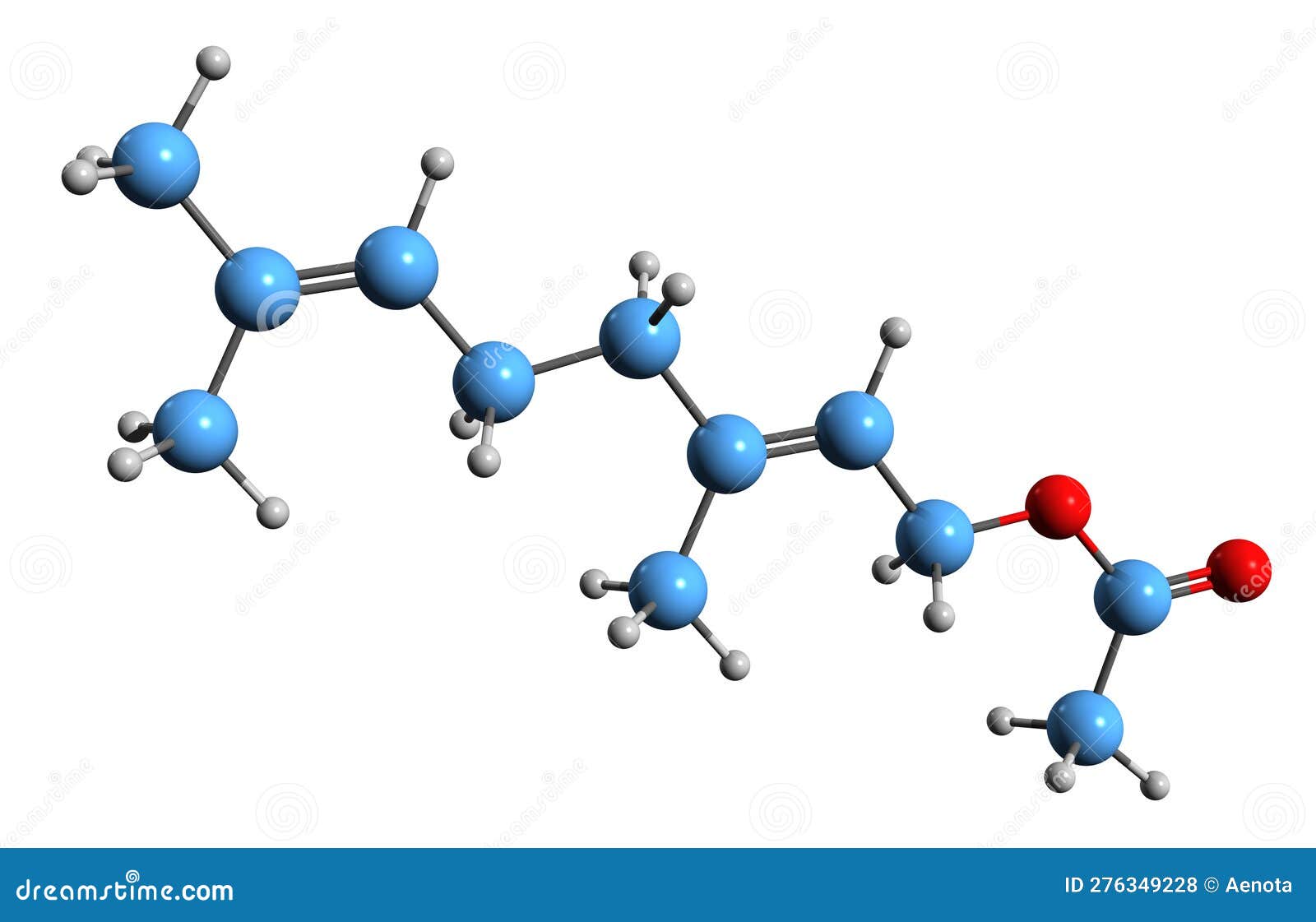 3D Image Of Geranyl Pyrophosphate Skeletal Formula Royalty-Free Stock ...