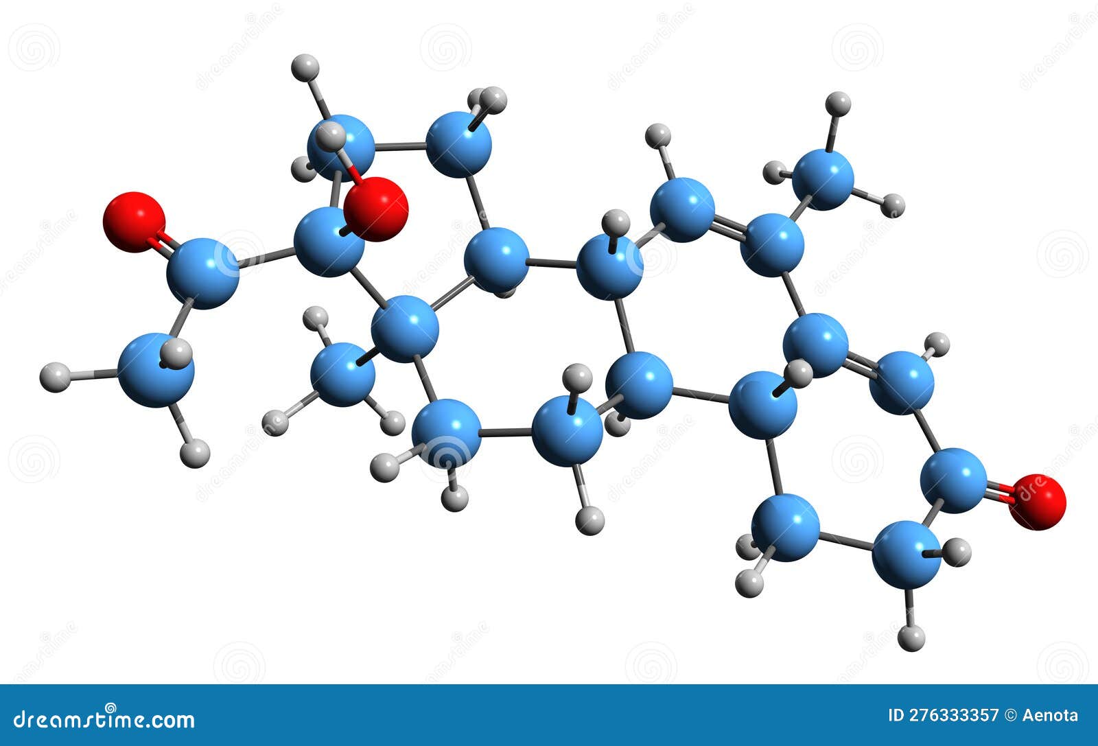 3D Image of Nomegestrol Skeletal Formula Stock Illustration ...