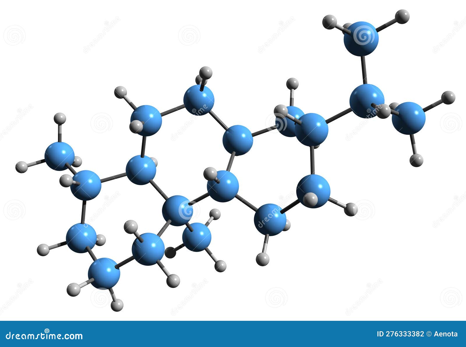 3D Image of Norabietane Skeletal Formula Stock Illustration ...
