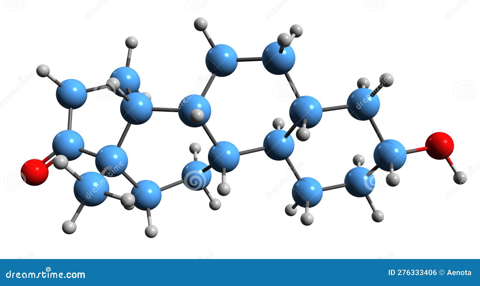 3D Image of Norandrosterone Skeletal Formula Stock Illustration ...