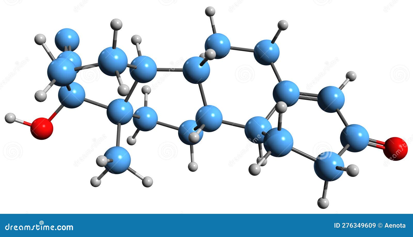 Norethisterone Molecule, Molecular Structure, Hormonal Contraceptive ...
