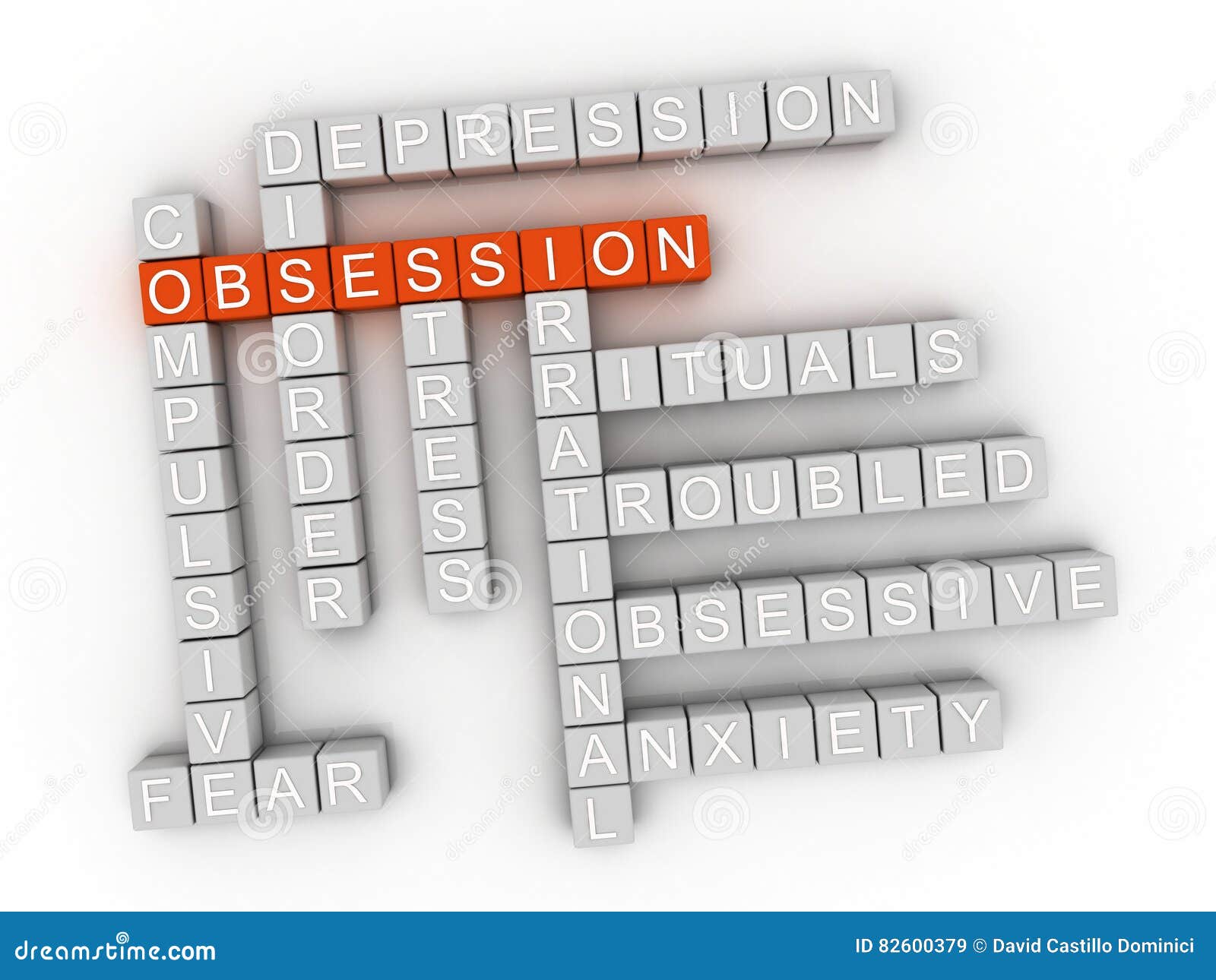 3d Image Obsession Word Cloud Concept Royalty-Free Stock Photography ...