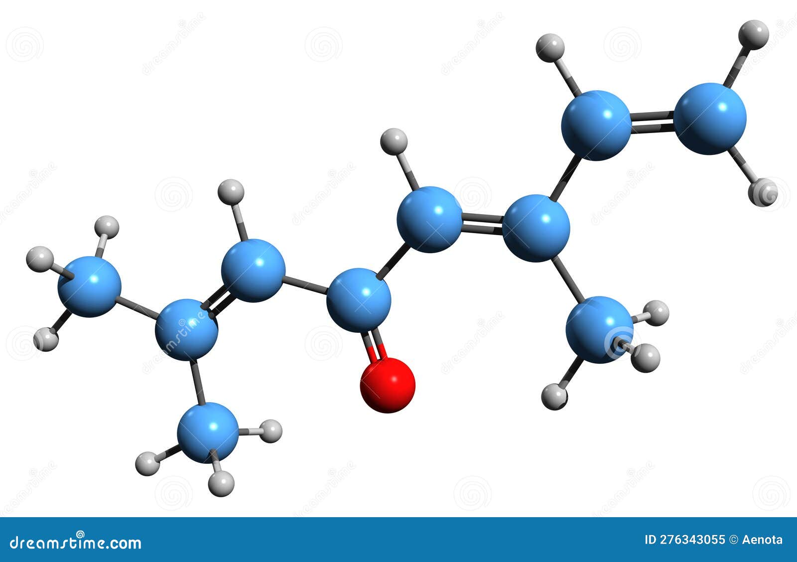 3D Image Of Myrcene Skeletal Formula | CartoonDealer.com #276348553
