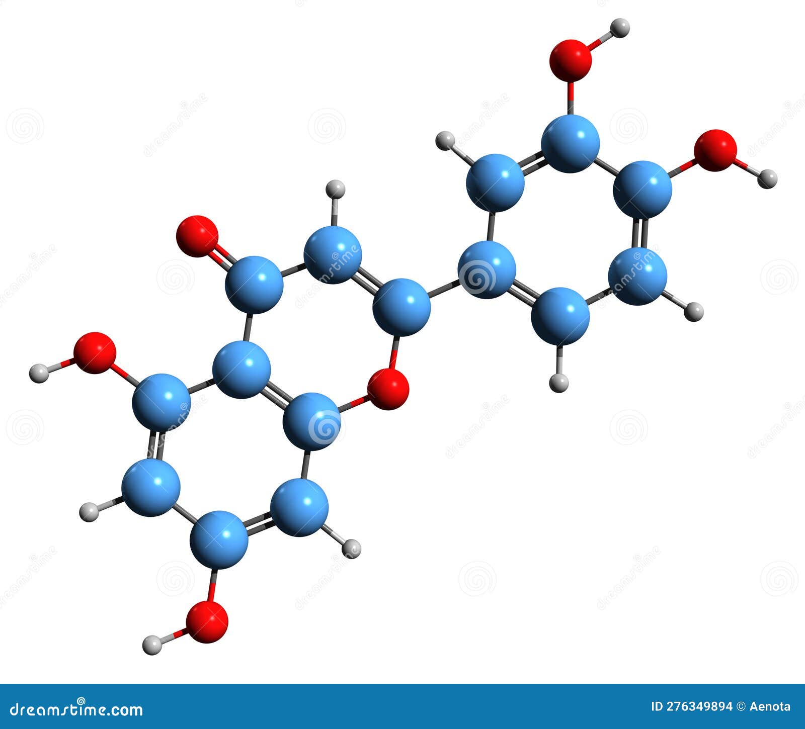 3D Image of Orobol Skeletal Formula Stock Illustration - Illustration ...