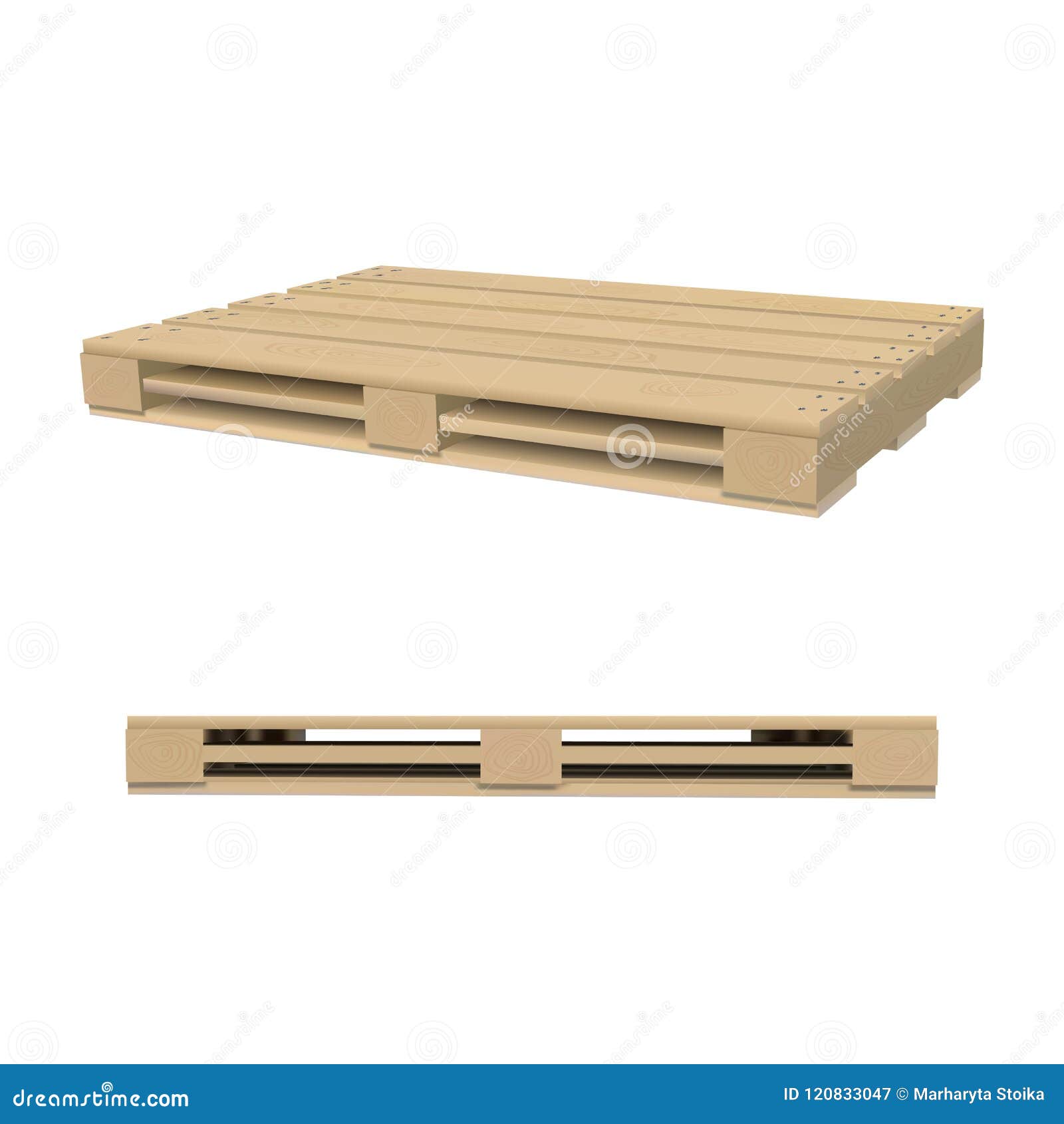 3D image of pallets. stock vector. Illustration of pallet - 120833047