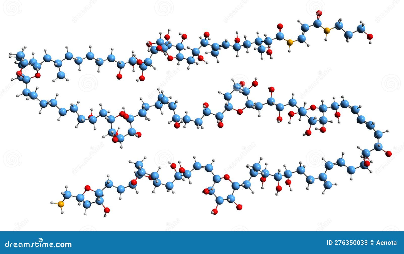 3D Image of Palytoxin Skeletal Formula Stock Illustration ...