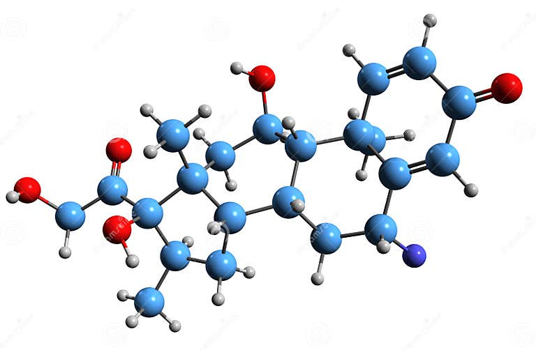 3D Image of Paramethasone Skeletal Formula Stock Illustration ...