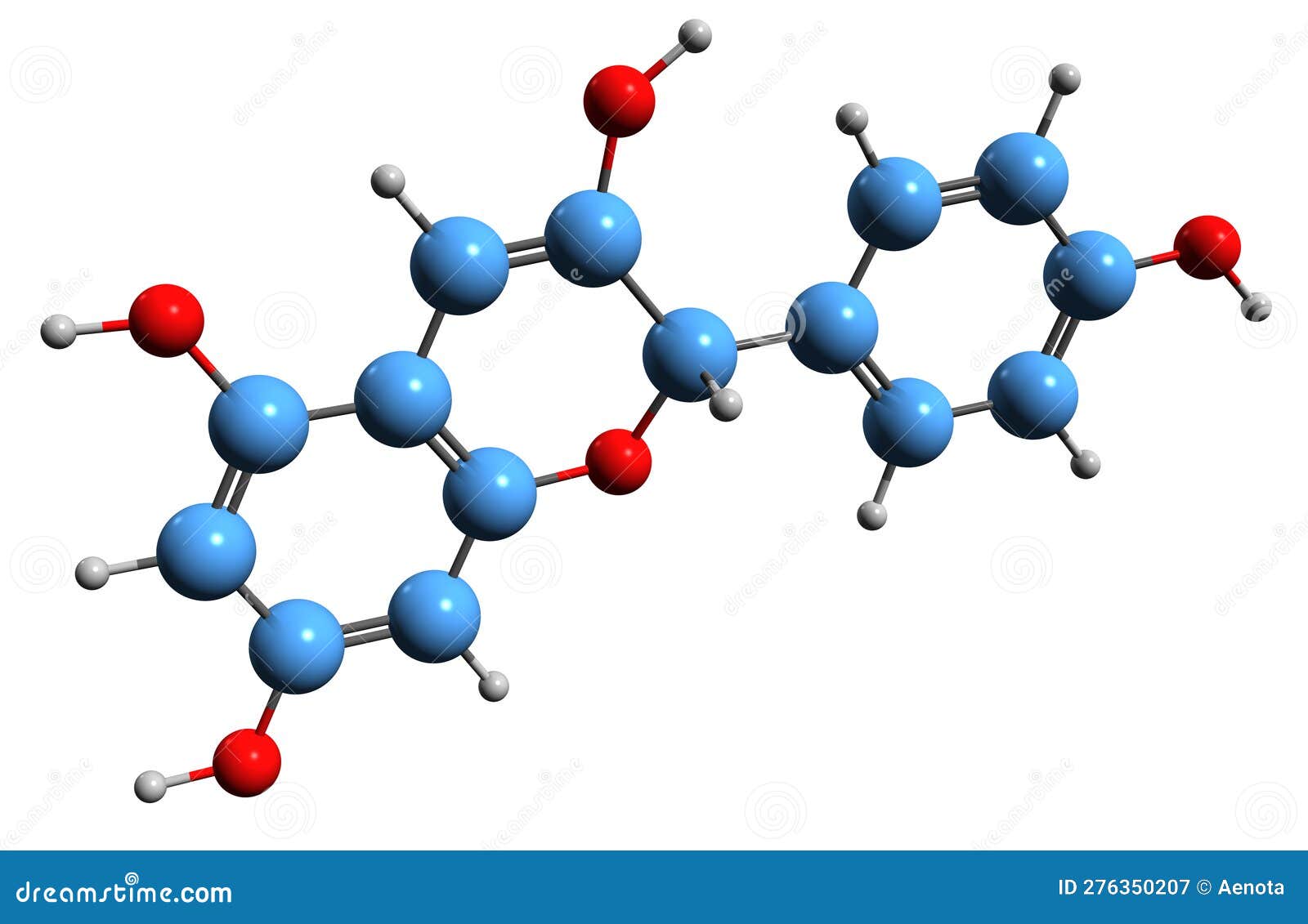 3D Image of Pelargonidin Skeletal Formula Stock Illustration ...