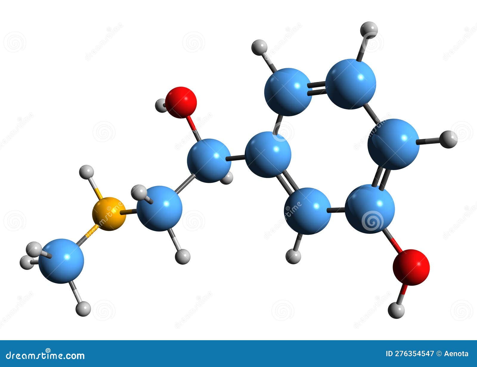 3D Image Of Phenylephrine Skeletal Formula | CartoonDealer.com #276354547
