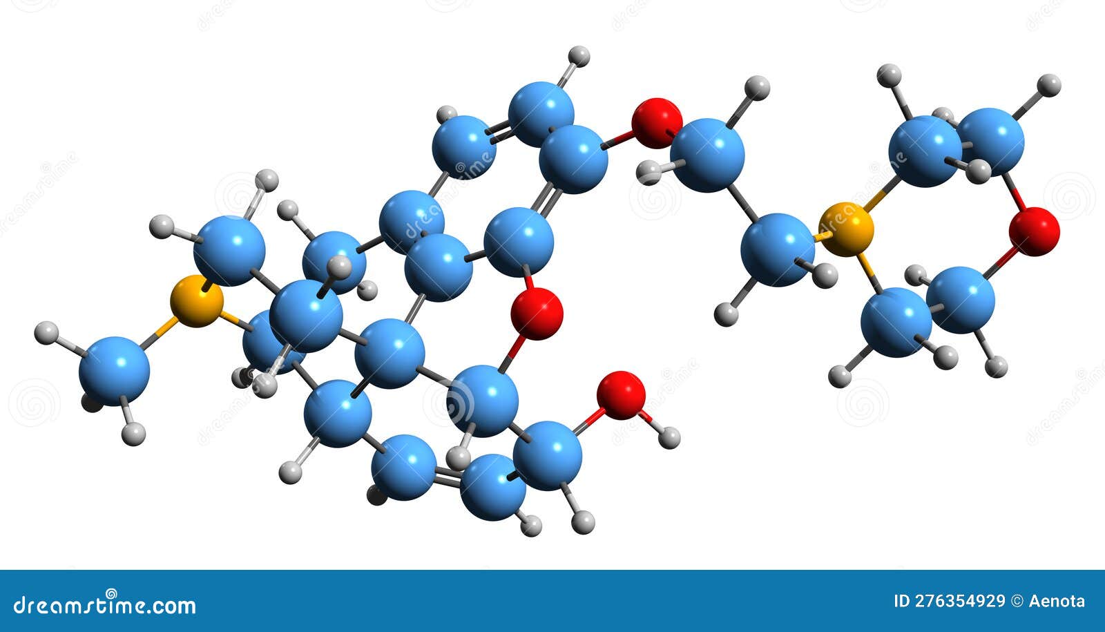 3D Image of Pholcodine Skeletal Formula Stock Illustration ...