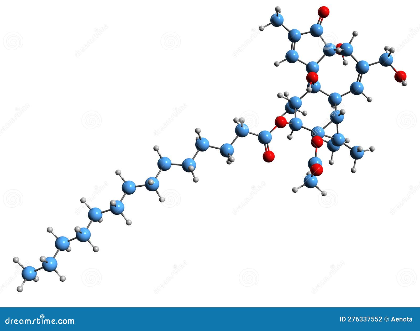 3D Image of Phorbol Ester Skeletal Formula Stock Illustration ...