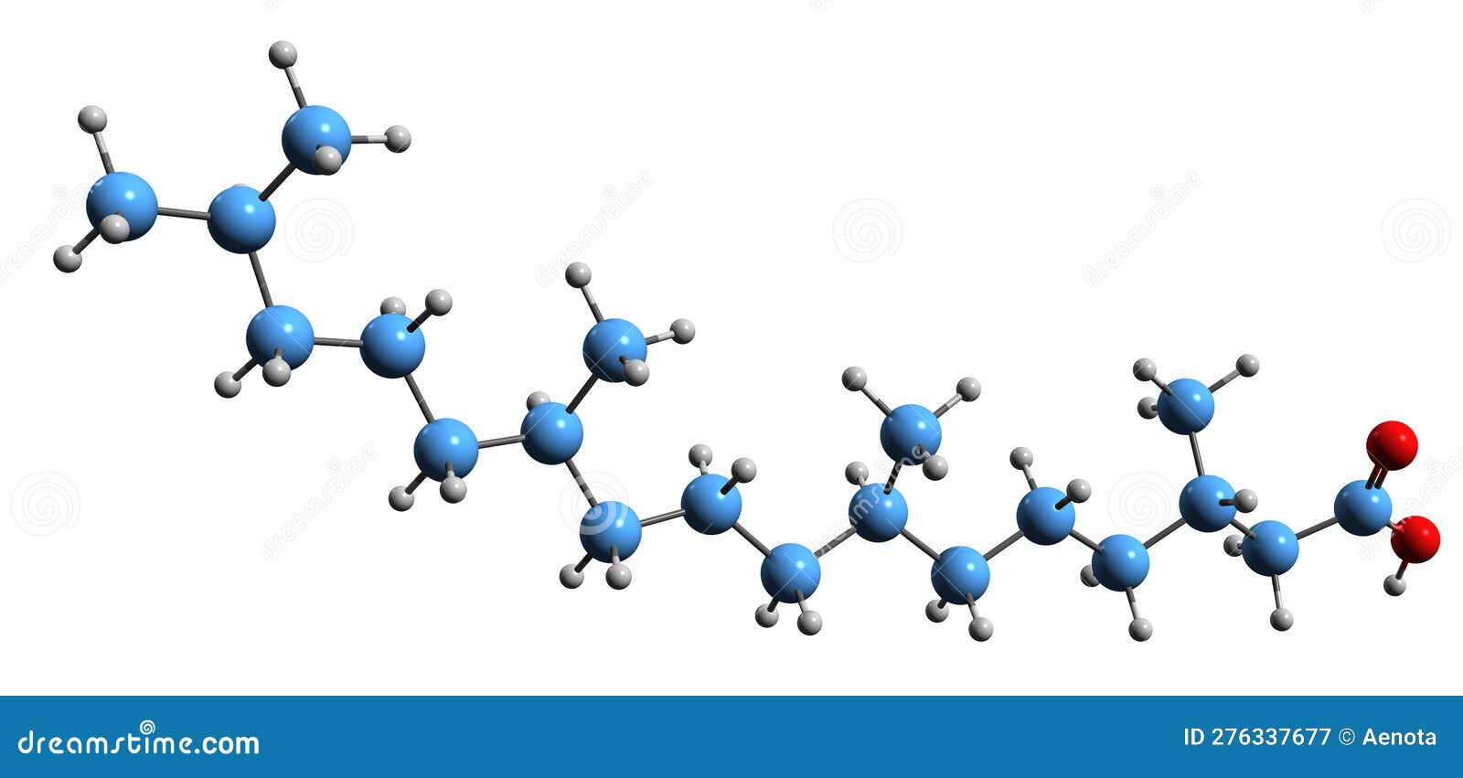 3d Image Of Phytanic Acid Skeletal Formula Stock Illustration Illustration Of Fatty Retinitis