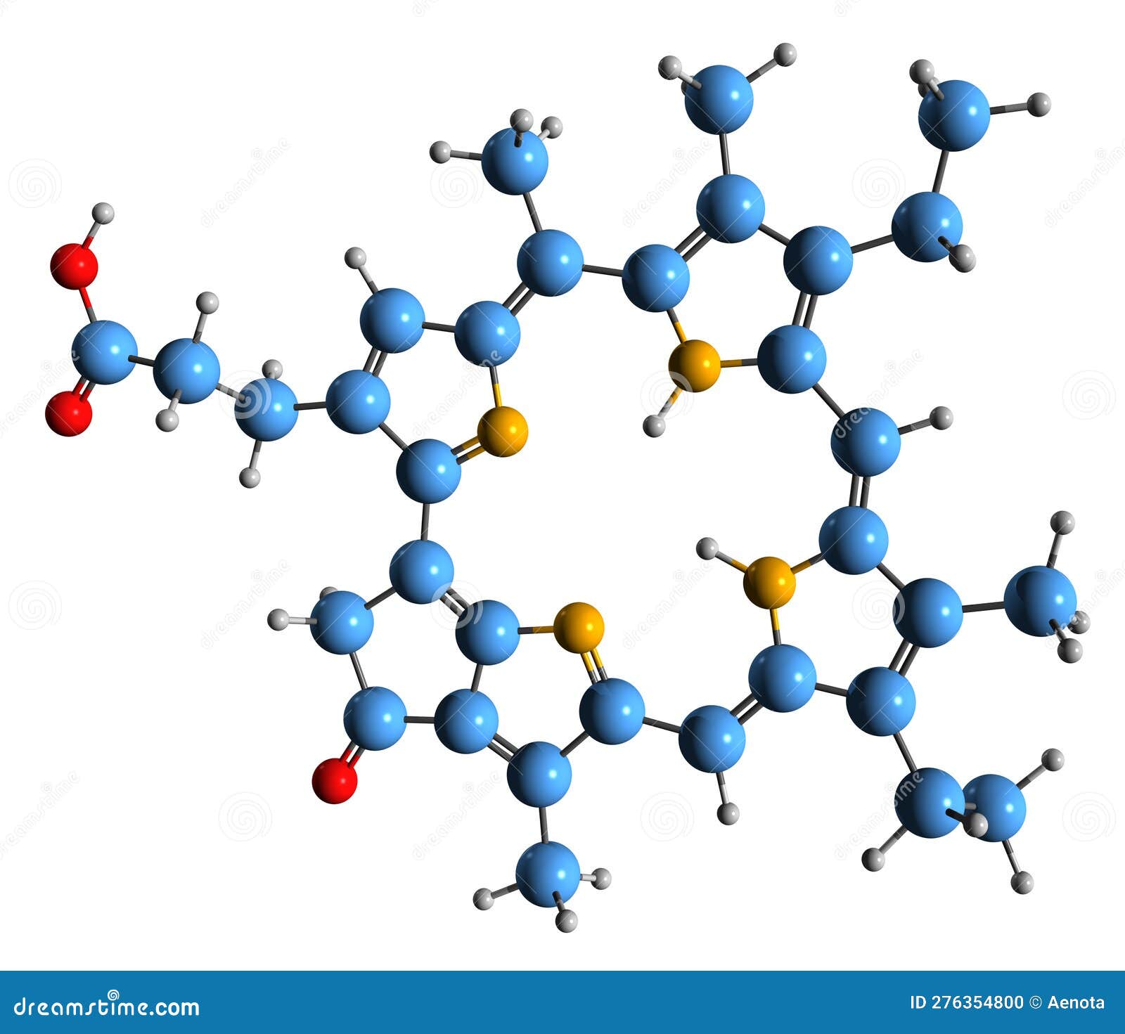 3D Image Of Pyrrole Skeletal Formula Stock Photography | CartoonDealer ...