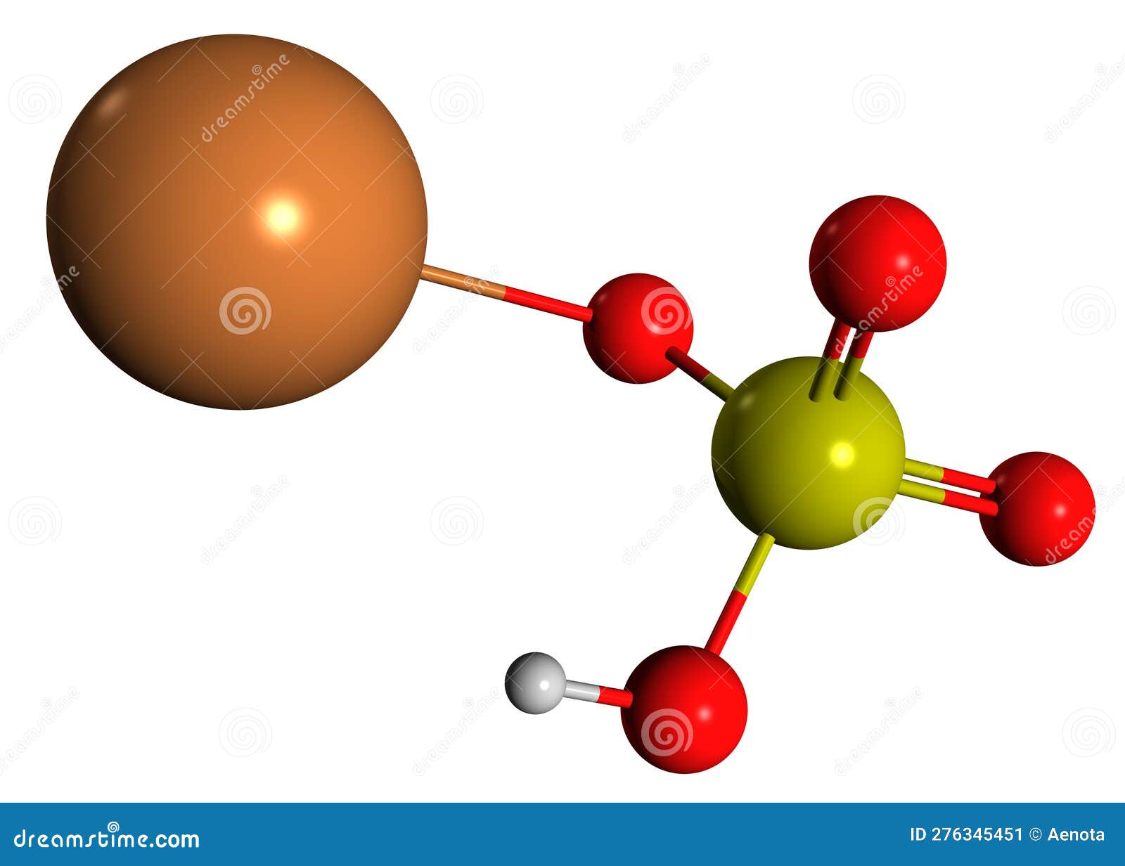 3D Image Of Potassium Sodium Tartrate Skeletal Formula Stock Photo ...