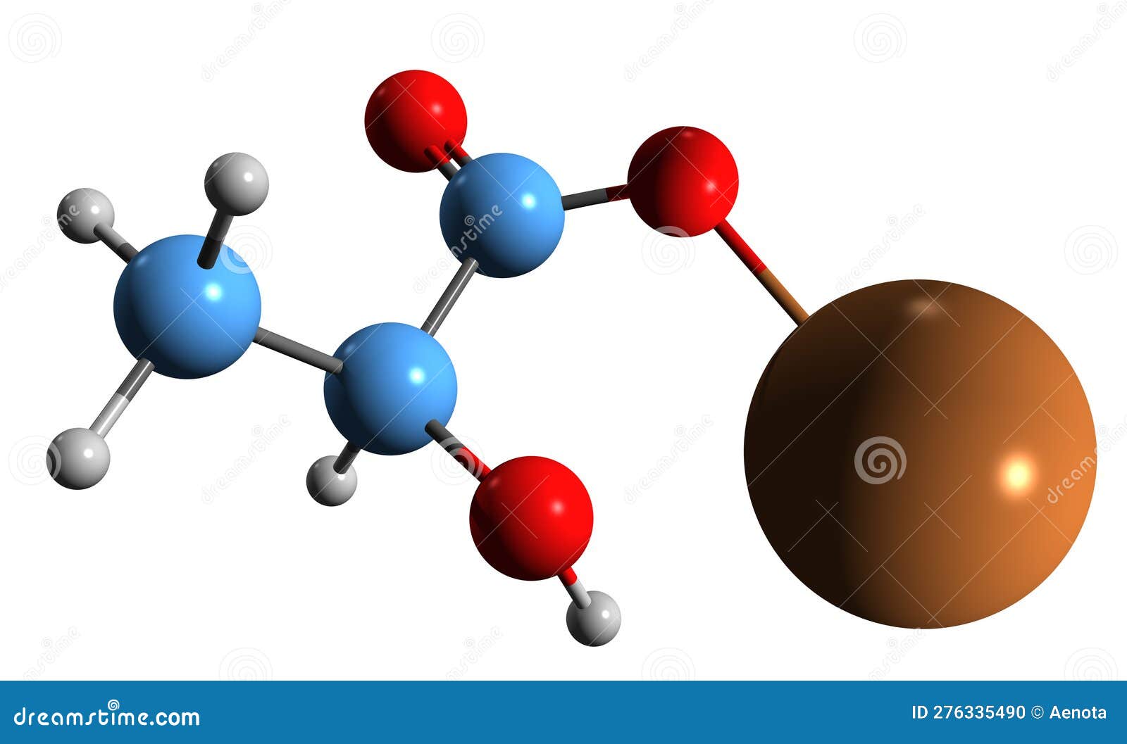 3D Image of Potassium Lactate Skeletal Formula Stock Illustration ...