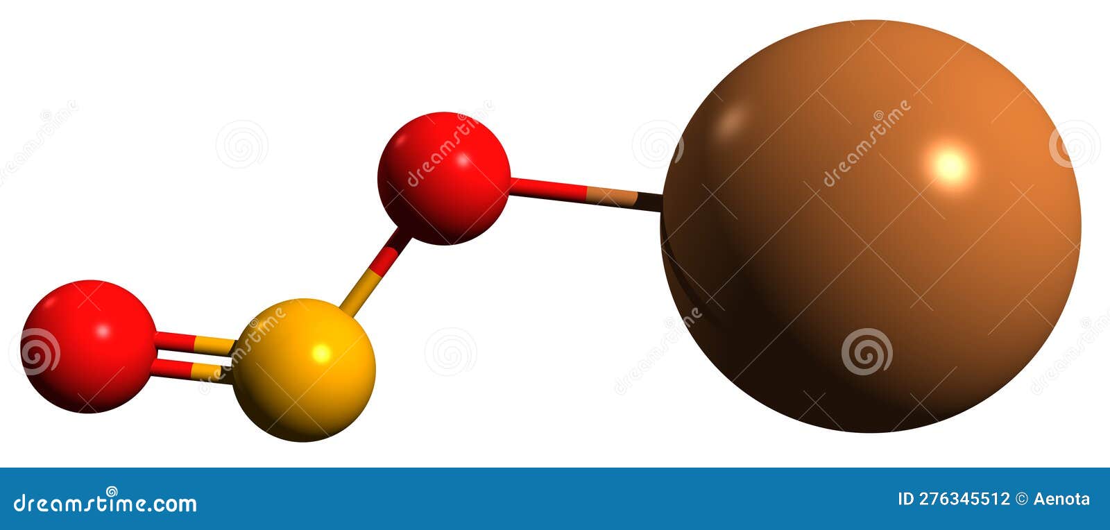 3D Image Of Potassium Sodium Tartrate Skeletal Formula Stock Photo ...