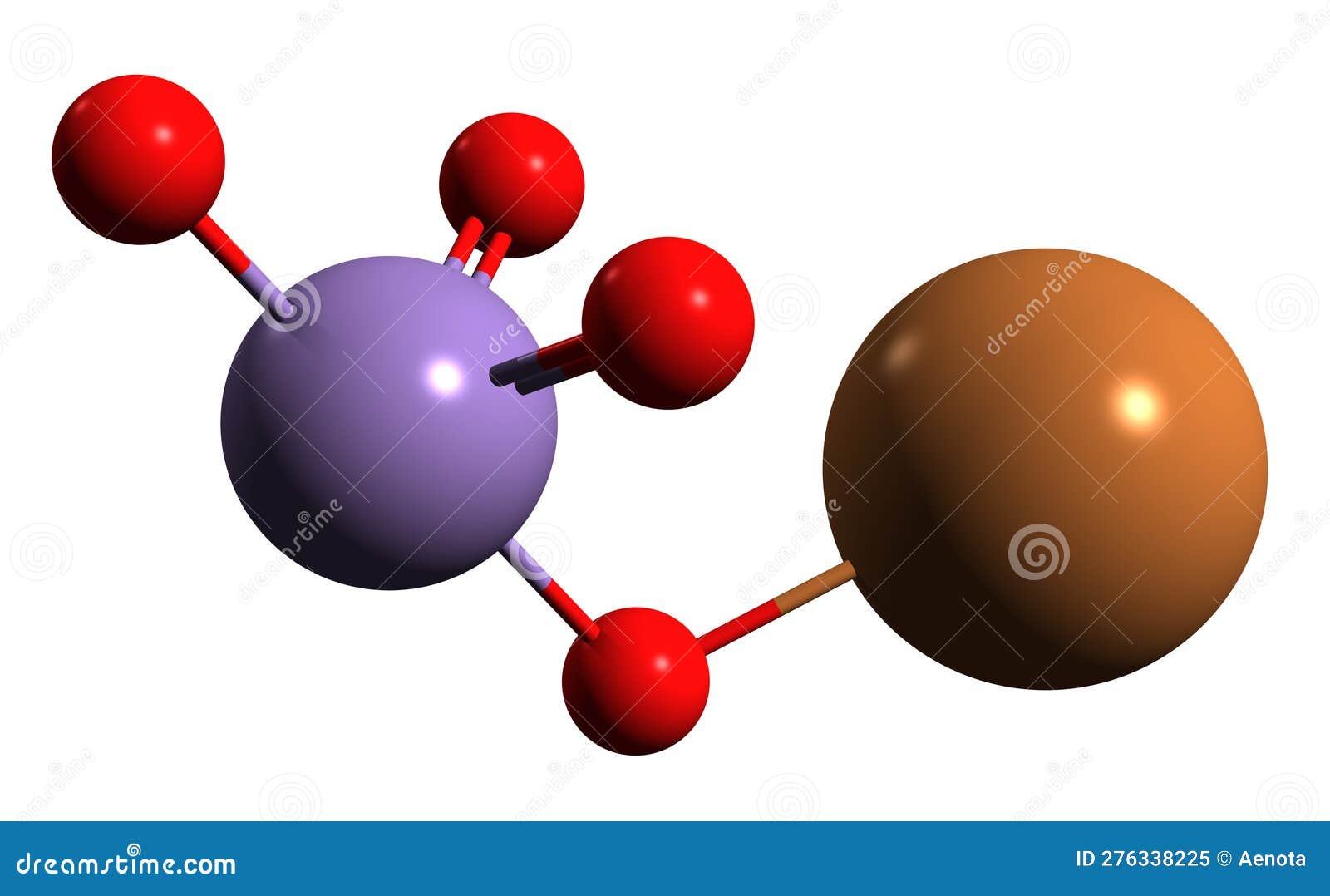 3D Image Of Potassium Permanganate Skeletal Formula Royalty-Free Stock ...