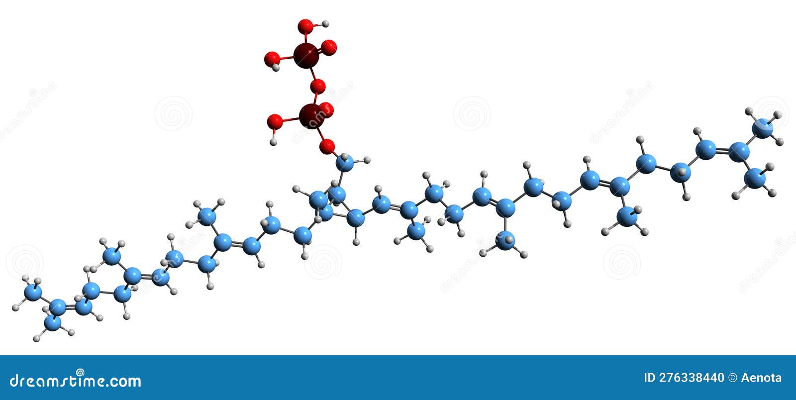 3D Image of Prephytoene Diphosphate Skeletal Formula Stock Illustration ...