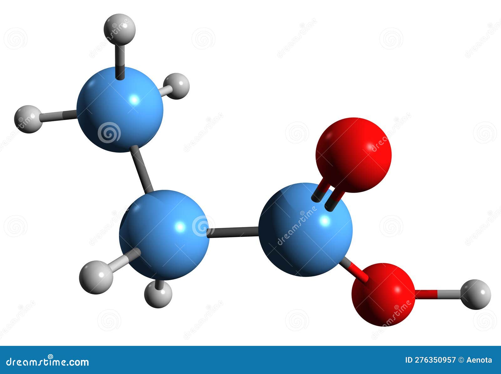Propionic Acid Propanoic Acid Molecule. Used As Preservative In Food ...