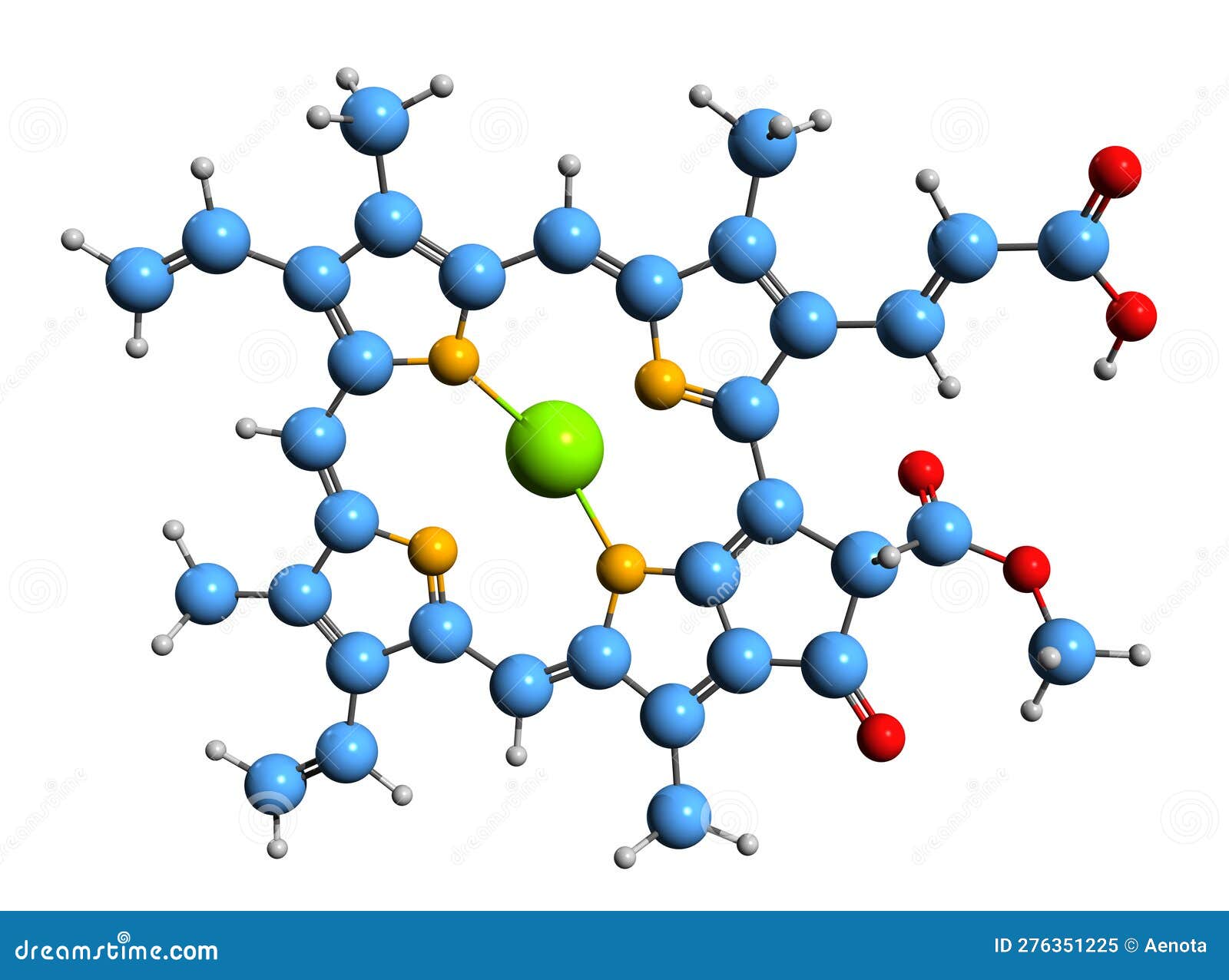 3D Image Of Pyrrole Skeletal Formula Stock Photography | CartoonDealer ...