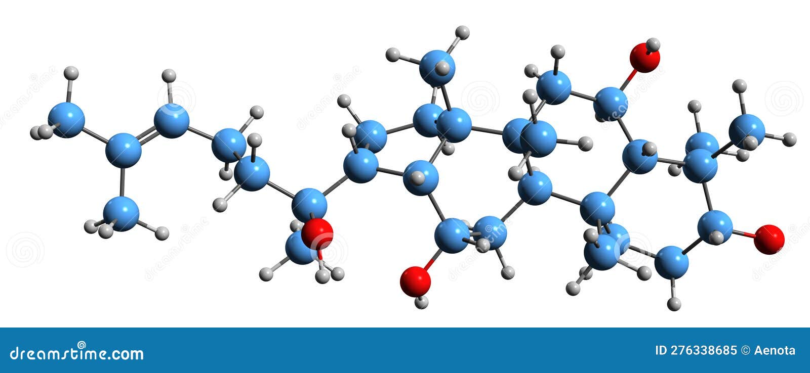 3D Image of Protopanaxatriol Skeletal Formula Stock Illustration ...